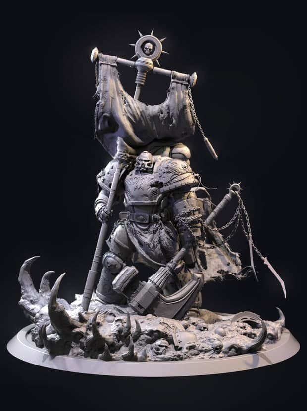 Space Marine 3d printing stl files